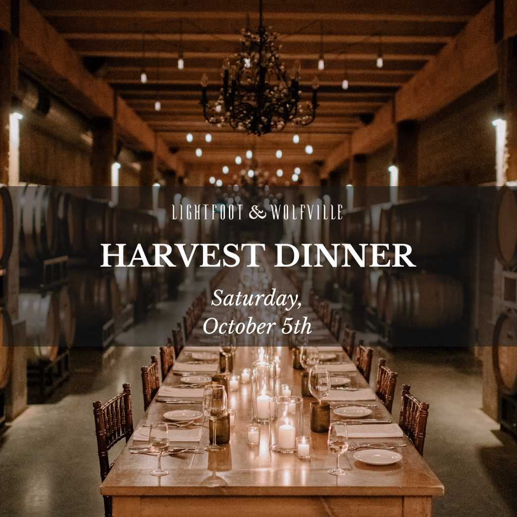 Harvest Dinner - October 5th – Lightfoot & Wolfville Vineyards